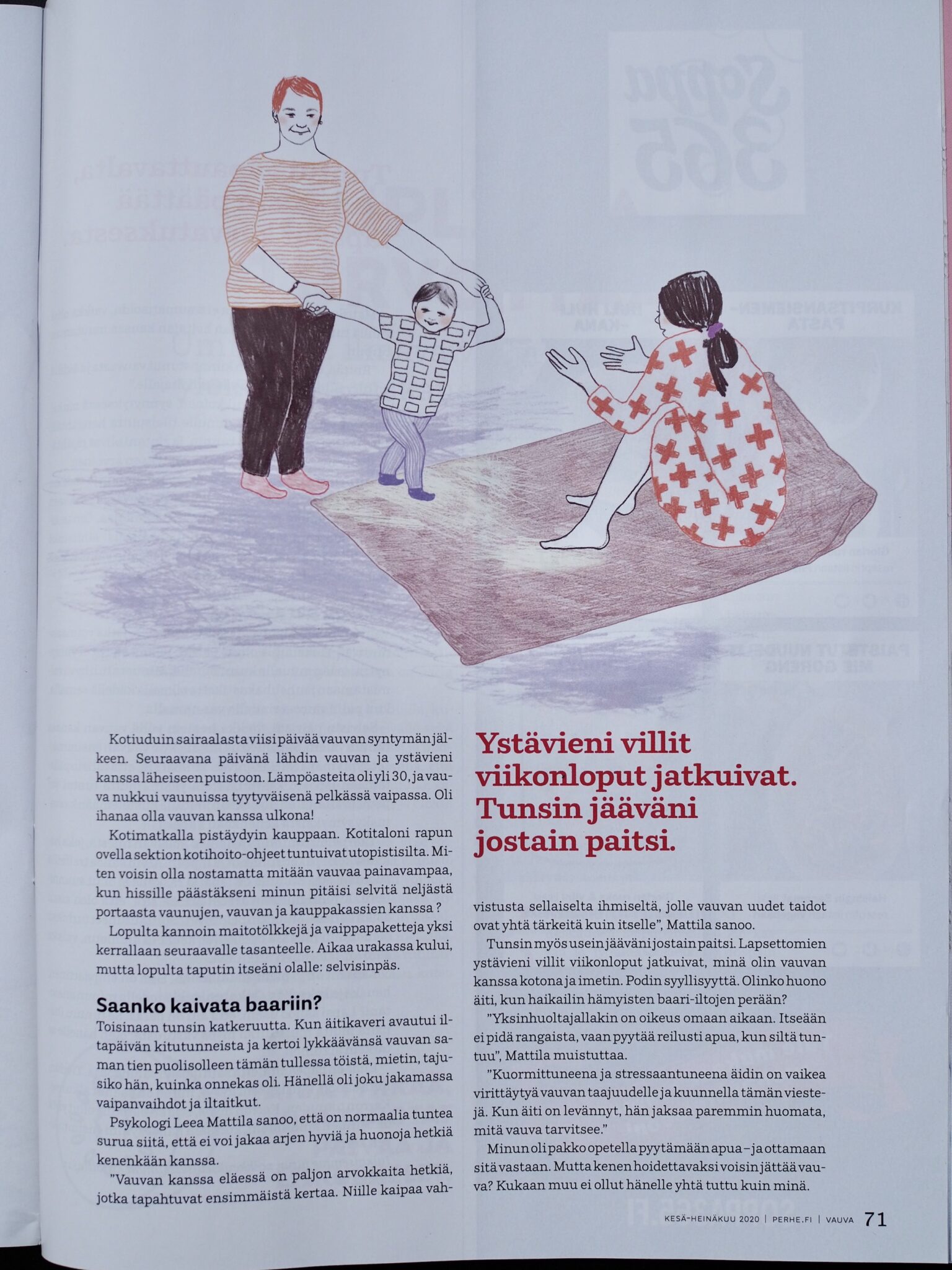 Vauvan odotus yksin: tunteiden vuoristorataa | Psykologi Leea Stenvall